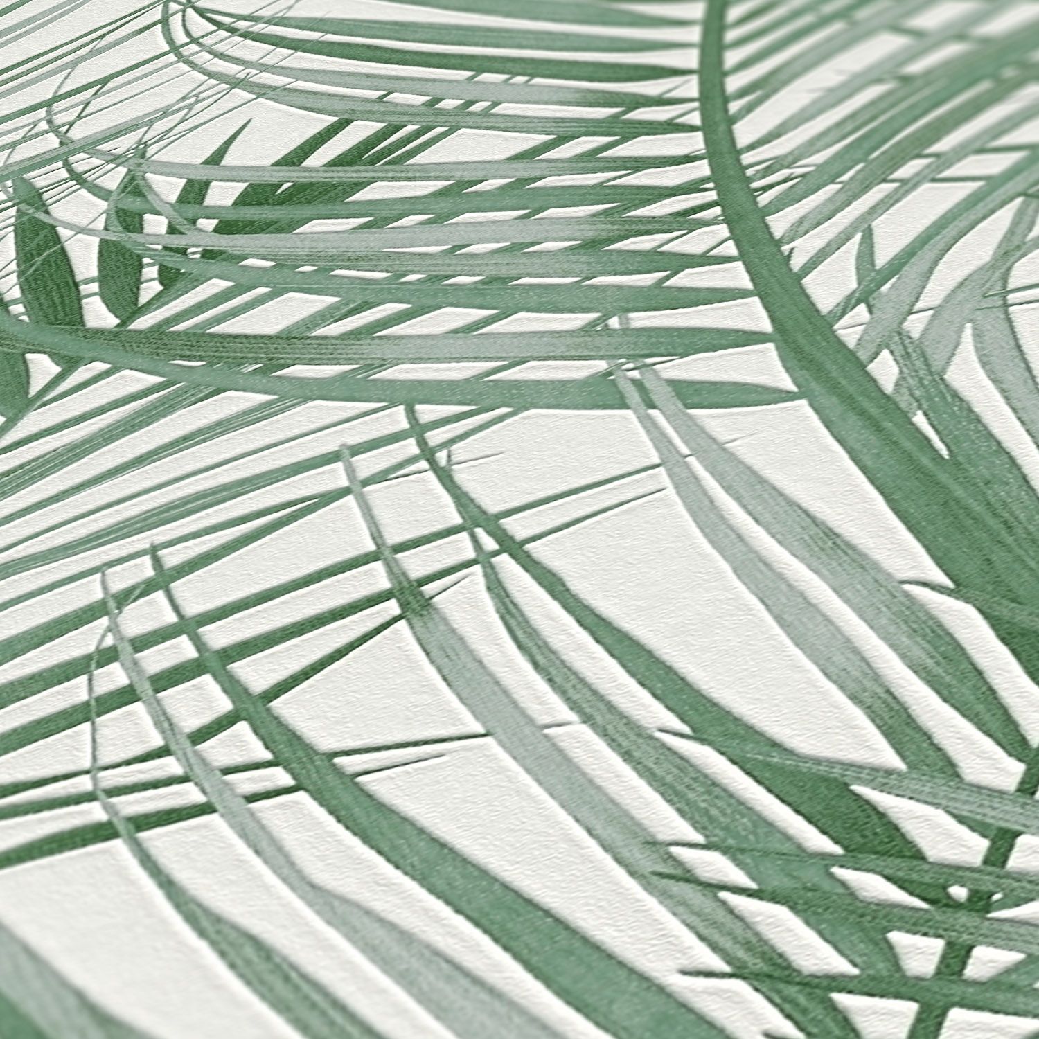 A.S. Création Attractive 2, Florale Tapete, grün, weiß 390381